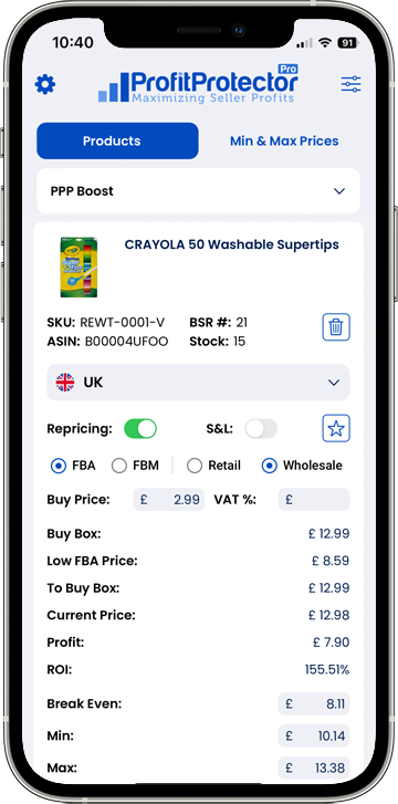 ProfitProtectorPro - #1 Amazon Repricer For Algorithm Based Repricing